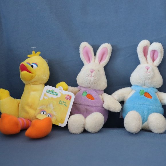 Gund | Toys | Set Of 3 Gund Small Plush 2 Rabbits One In Blue And One ...